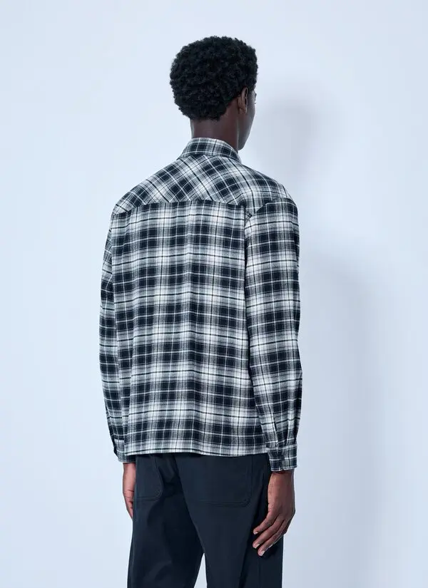 Moncler Check Patterned Cotton Shirt