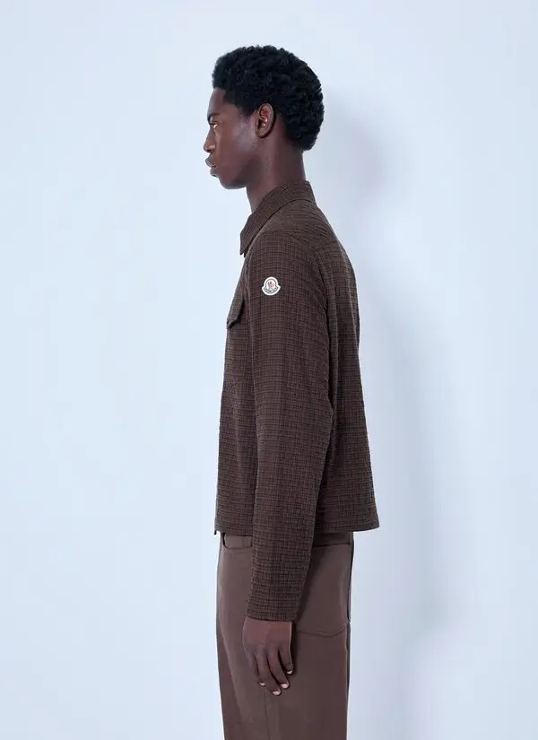Moncler Checked Zip-up Jacket