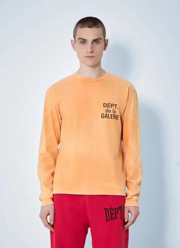 GALLERY DEPT. French Logo Print T-shirt - Orange