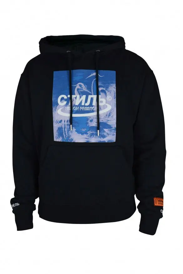 Heron Preston Hooded Sweatshirt - Black