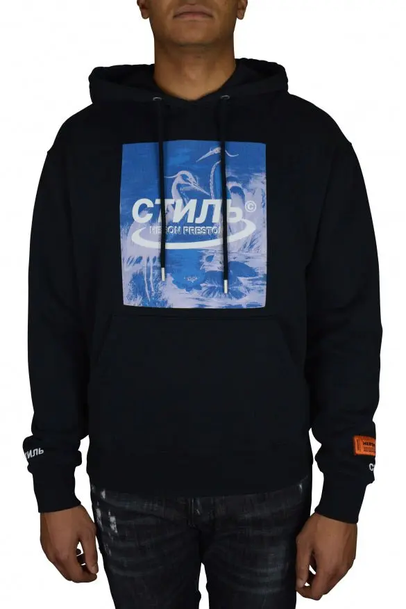 Heron Preston Hooded Sweatshirt - Black