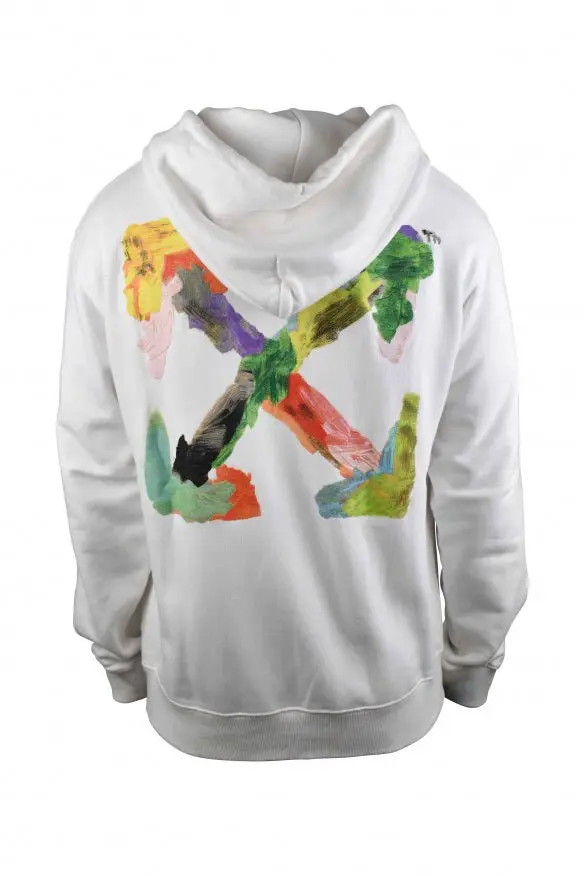 Off-White Cotton Graphic Sweatshirt