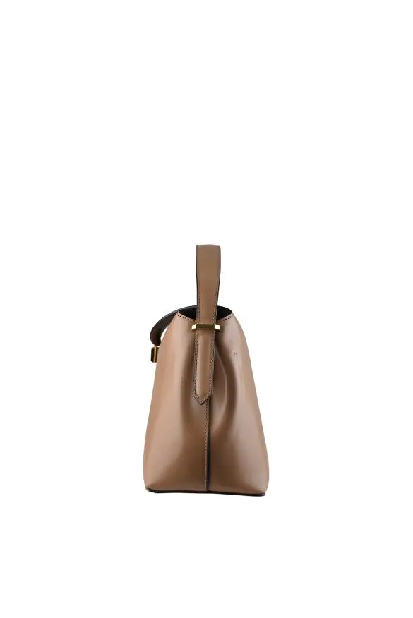 TOTEME T-lock Leather Top Handle Bag