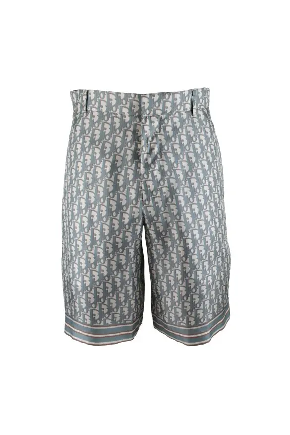 Dior Silk Monogram Bermuda Shorts