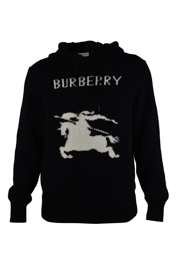 Burberry Cashmere Blend Hooded Sweater
