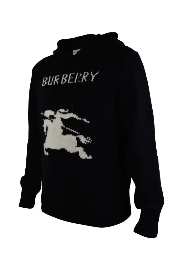 Burberry Cashmere Blend Hooded Sweater