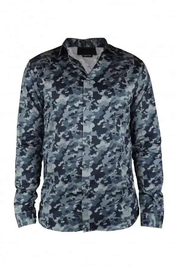 Philipp Plein Ls Camouflage Shirt