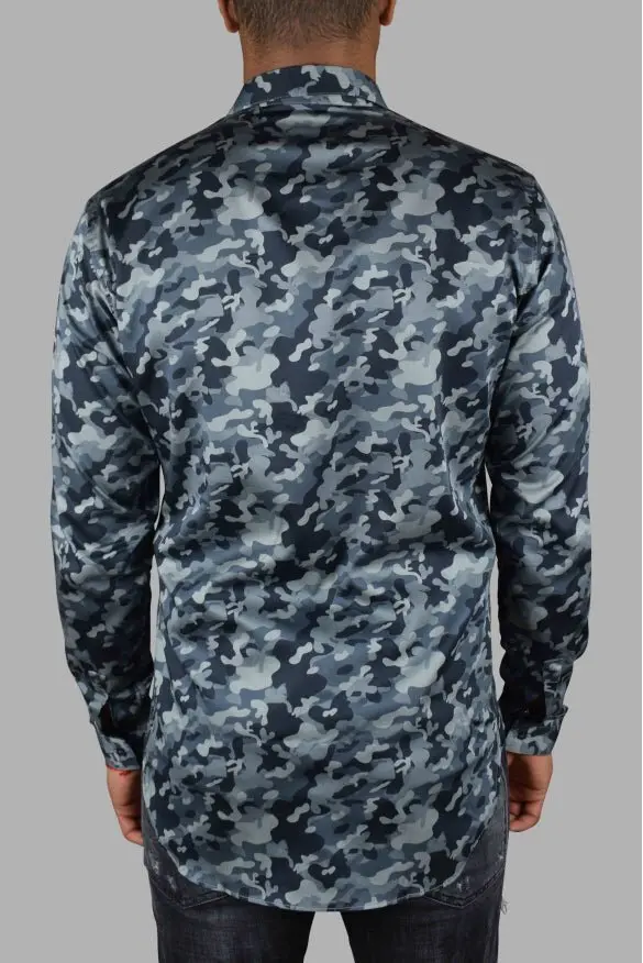 Philipp Plein Ls Camouflage Shirt