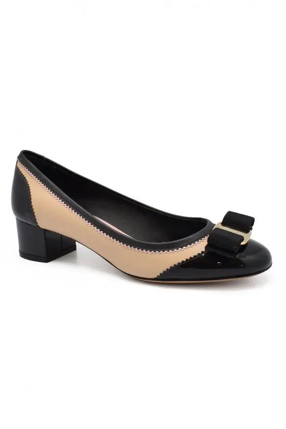FERRAGAMO Eva Leathe Pumps