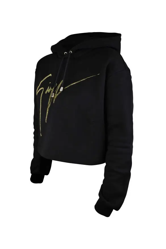 GIUSEPPE ZANOTTI Embellished Short Hoodie