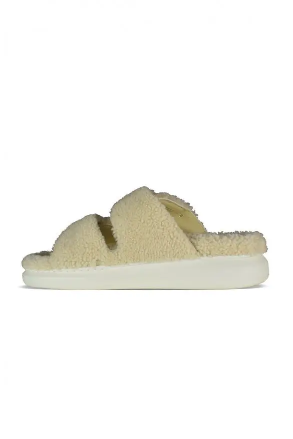 Alexander McQueen Shearling-lined Slides