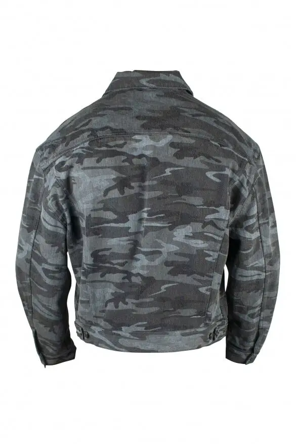 Balenciaga Camouflage Print Denim Jacket