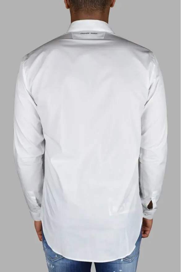 Philipp Plein Gold Cut Ls Skull Shirt