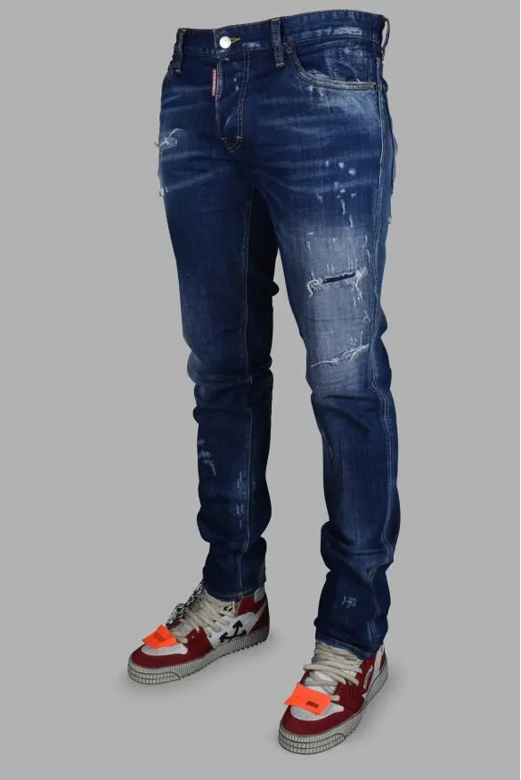 Dsquared2 Cool Guy Cotton Stretch Jeans - Blue