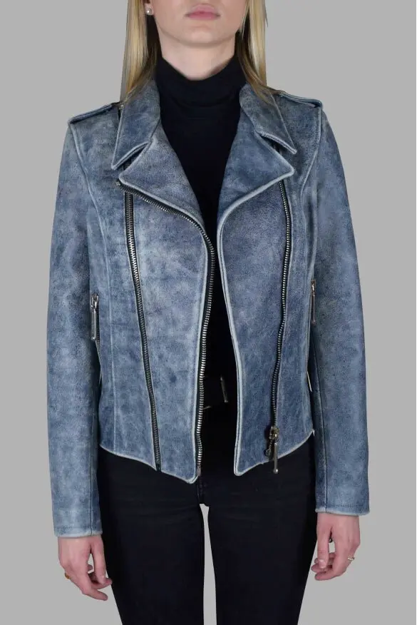 Philipp Plein Leather Perfecto Jacket