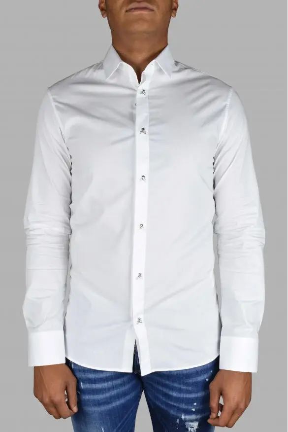 Philipp Plein Ls Skull Shirt
