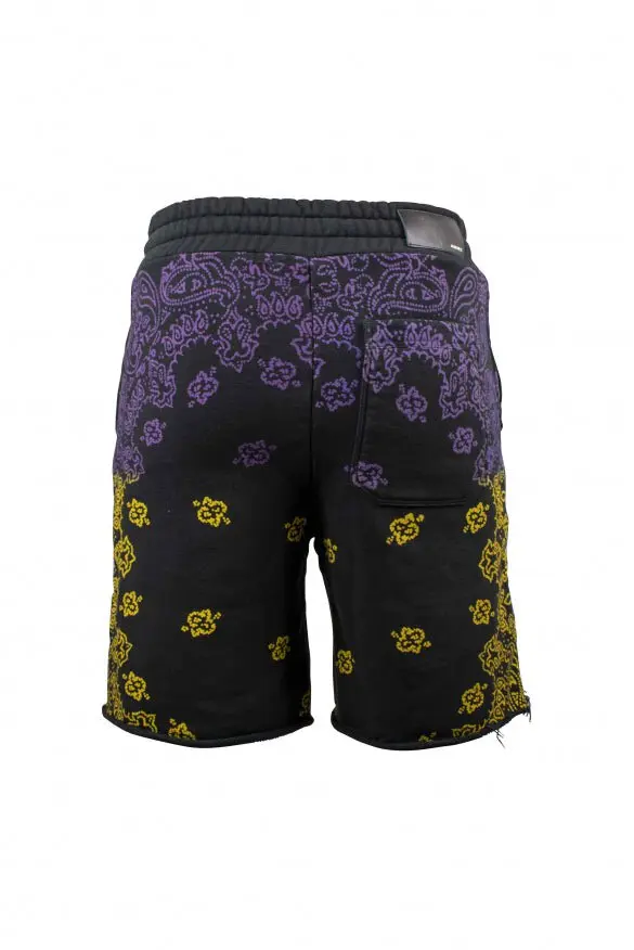 Amiri Bandana Print Cotton Shorts