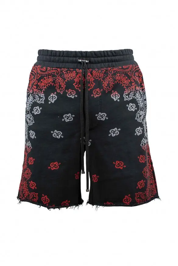 Amiri Cotton Bandana Print Shorts