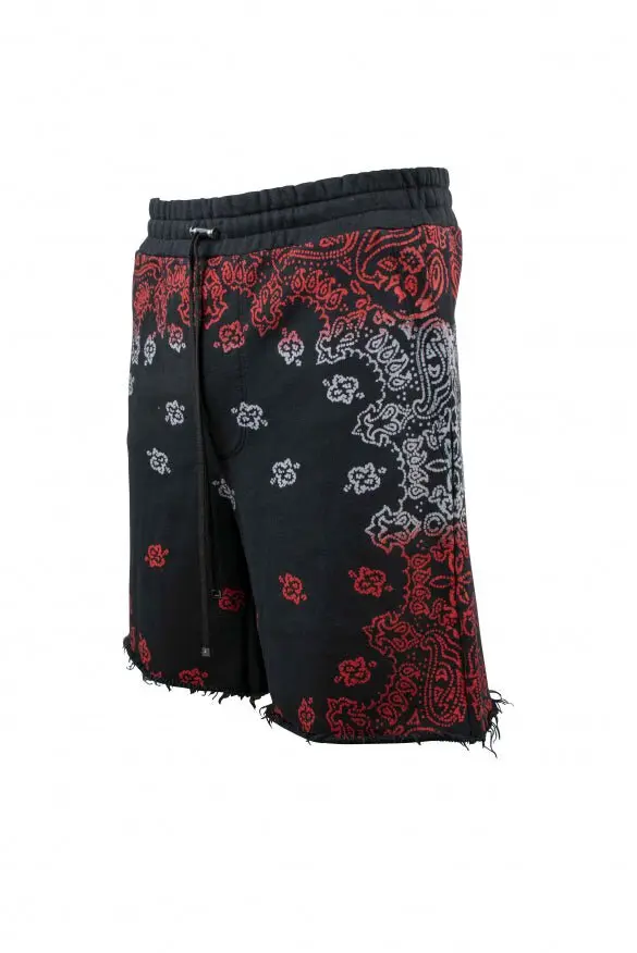Amiri Cotton Bandana Print Shorts