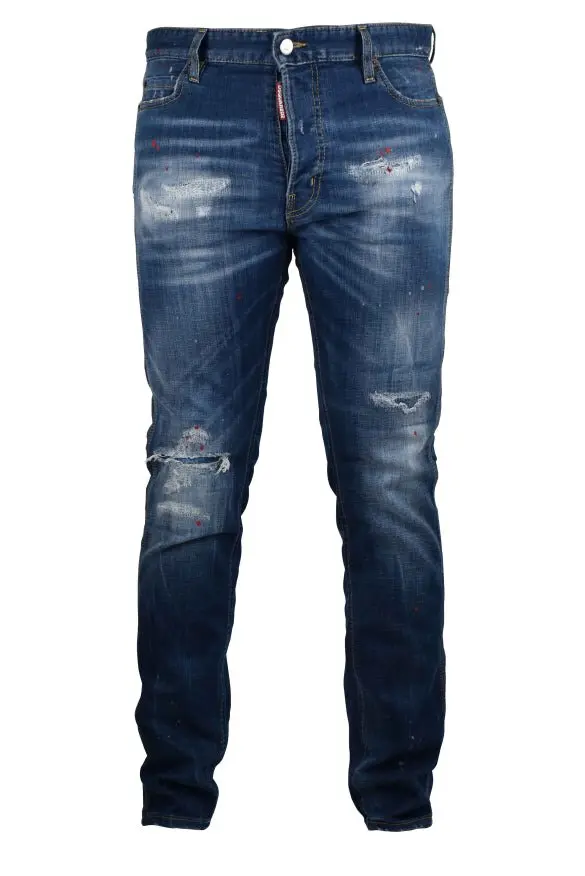 Dsquared2 Stretch Cotton Denim Cool Guy Jeans - Blue