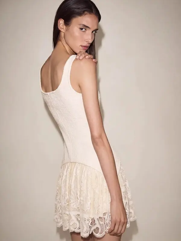 Alexis Pomela Dress - Ivory