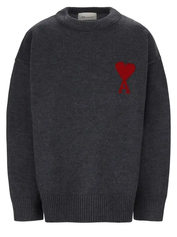 AMI Paris Maglia In Lana Con Logo
