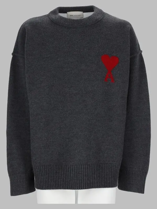 AMI Paris Maglia In Lana Con Logo