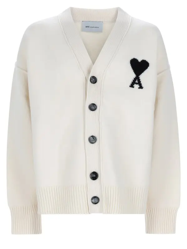 AMI Paris Cardigan Con Logo