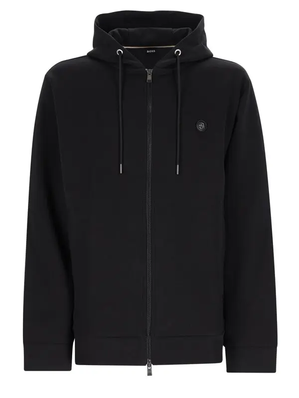 BOSS Felpa Con Zip E Cappuccio
