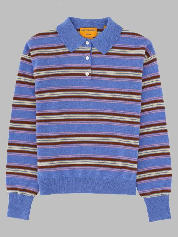 Guest In Residence Cashmere Collegiate Polo