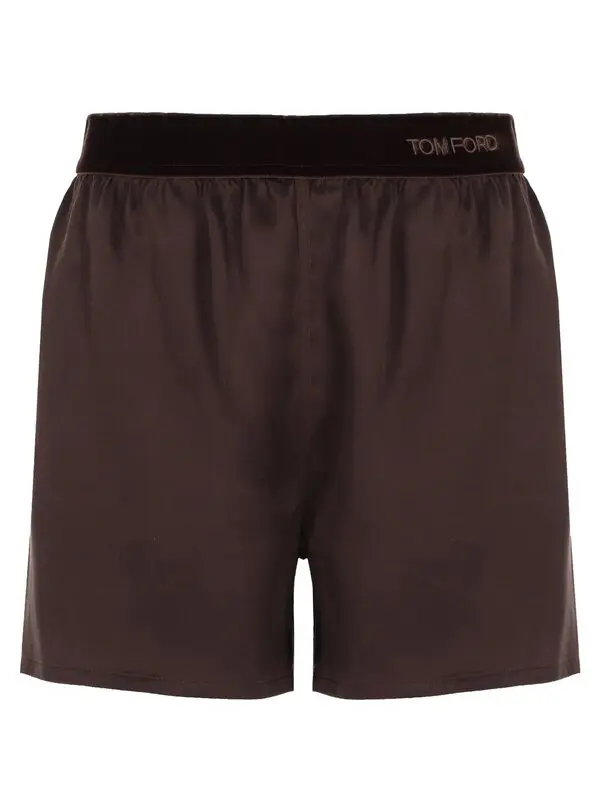 TOM FORD Shorts In Seta - Brown