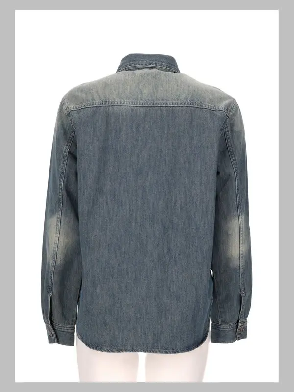 LOIS Camicia "anne" In Denim Con Finitura Vintage