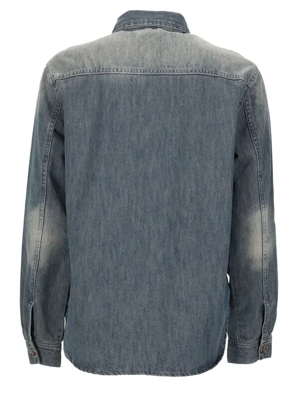LOIS Camicia "anne" In Denim Con Finitura Vintage
