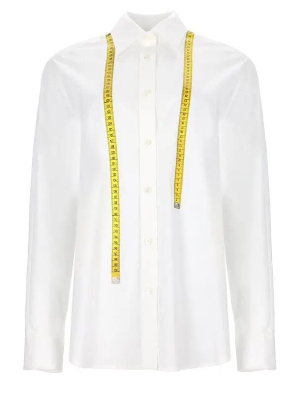Moschino Camicia "tailoring Tape - White