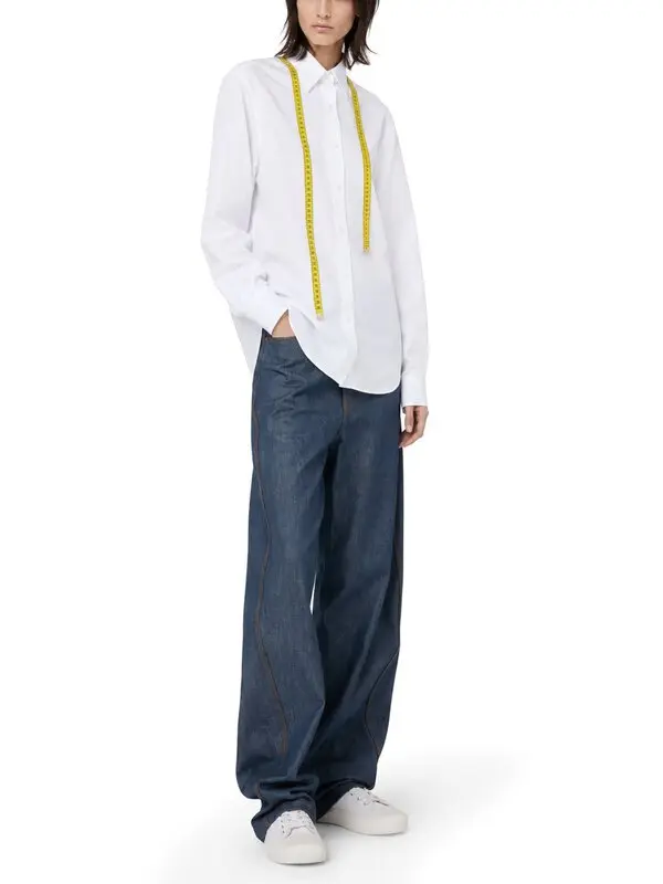 Moschino Tailoring Tape Shirt - White