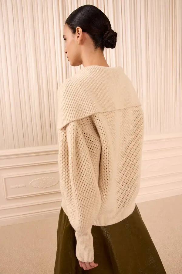 Ulla Johnson Lila Wool Knit Pullover - Cloud