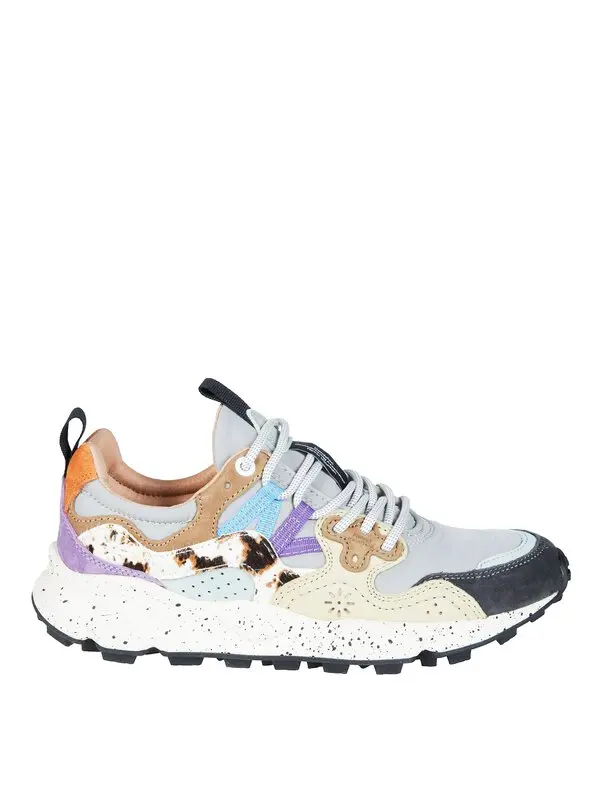 FLOWER MOUNTAIN Yamano 3 Suede And Pony Hair Sneaker - Multicolor