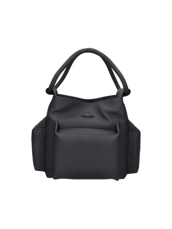 VIVIENNE WESTWOOD Top Handle Tote Bag - Black