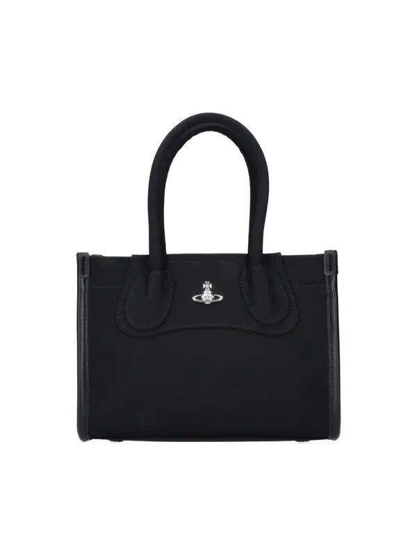 VIVIENNE WESTWOOD Top Handle Tote Bag - Black