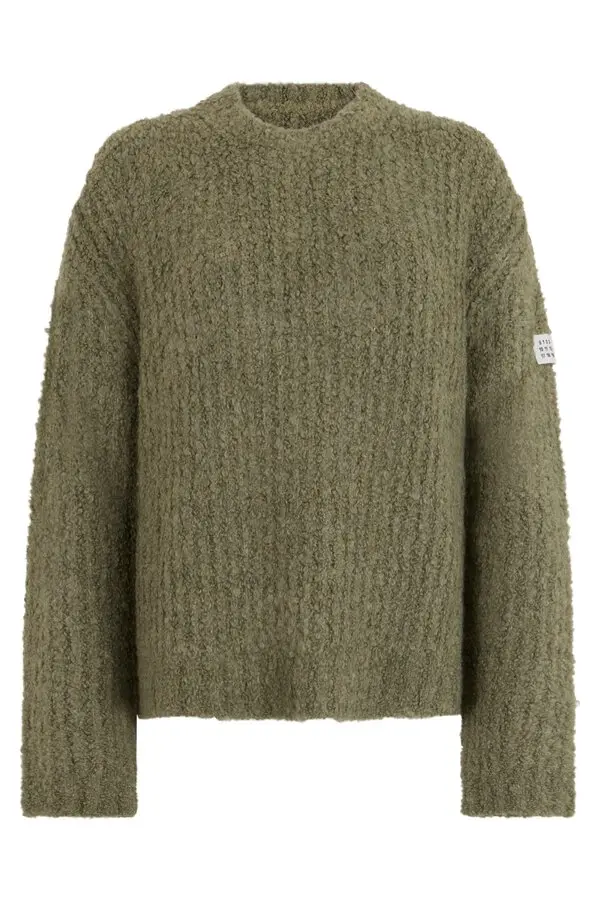 MAISON MARGIELA Soft Round-neck Long-sleeve Sweater - Green