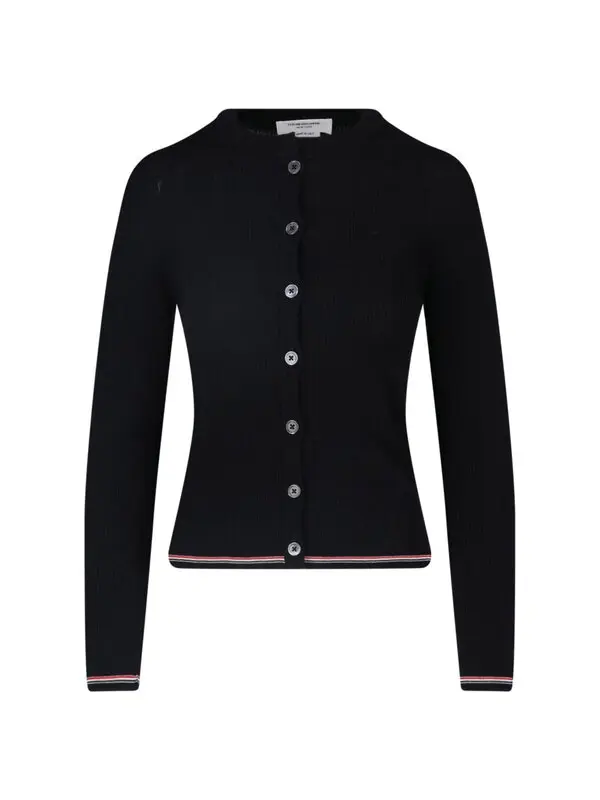 Thom Browne Ribbed Button-front Cardigan