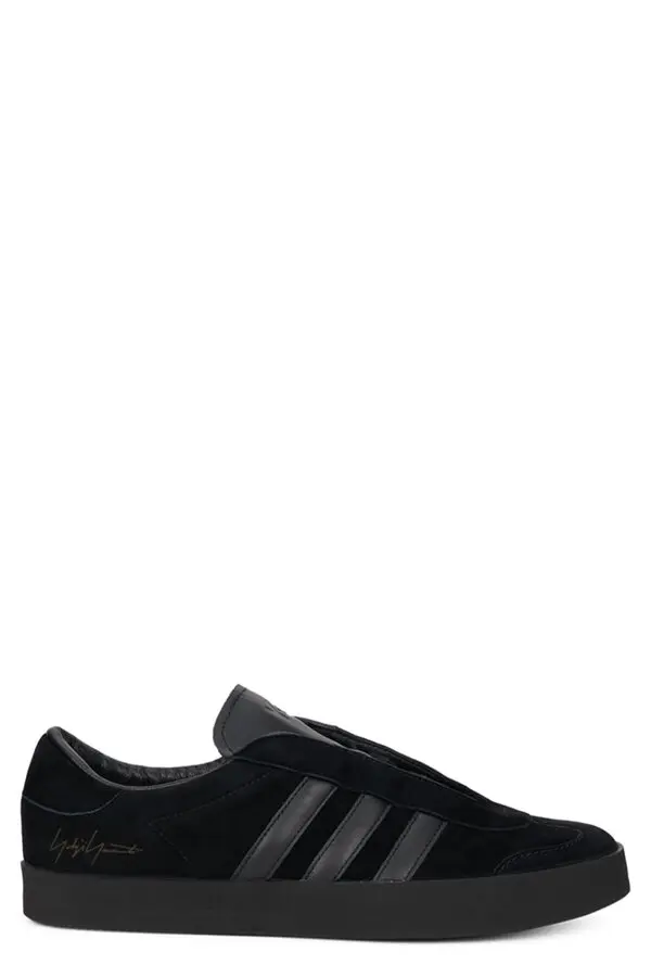 ADIDAS Y-3 Leather Sneaker With Stripes