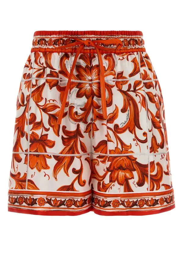 Dolce & Gabbana Twill Printed Shorts