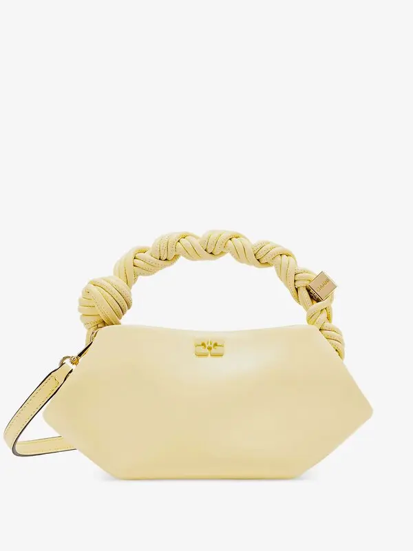 GANNI Logo Embossed Mini Handbag - Giallo