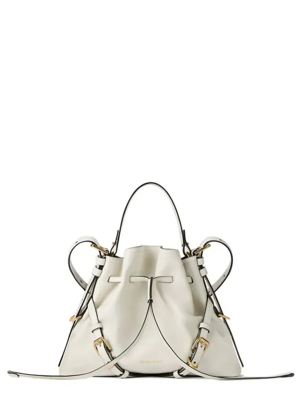 Givenchy Handbag Drawstring Mini Shoulder Bag, 25 X 29 X 8 Cm, Removable Handle And Strap, Suede Lining