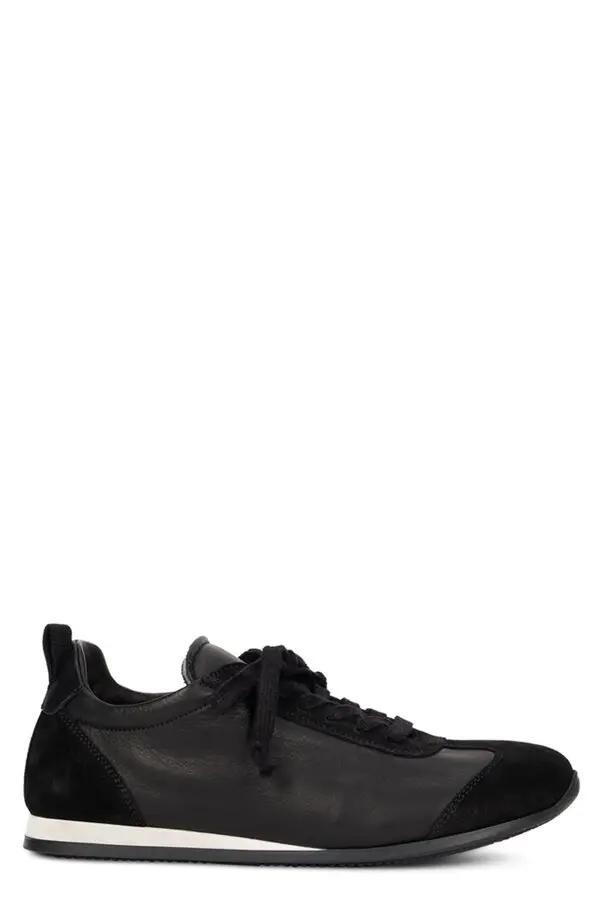 UMA WANG Leather Sneaker - Black