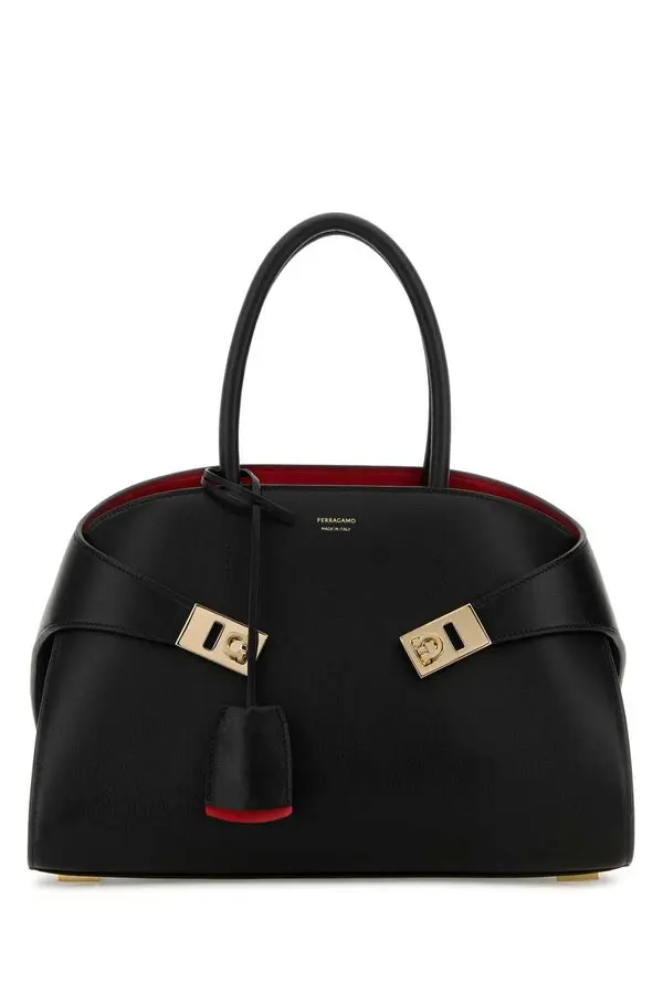 FERRAGAMO Calf Leather Mini Hug Handbag
