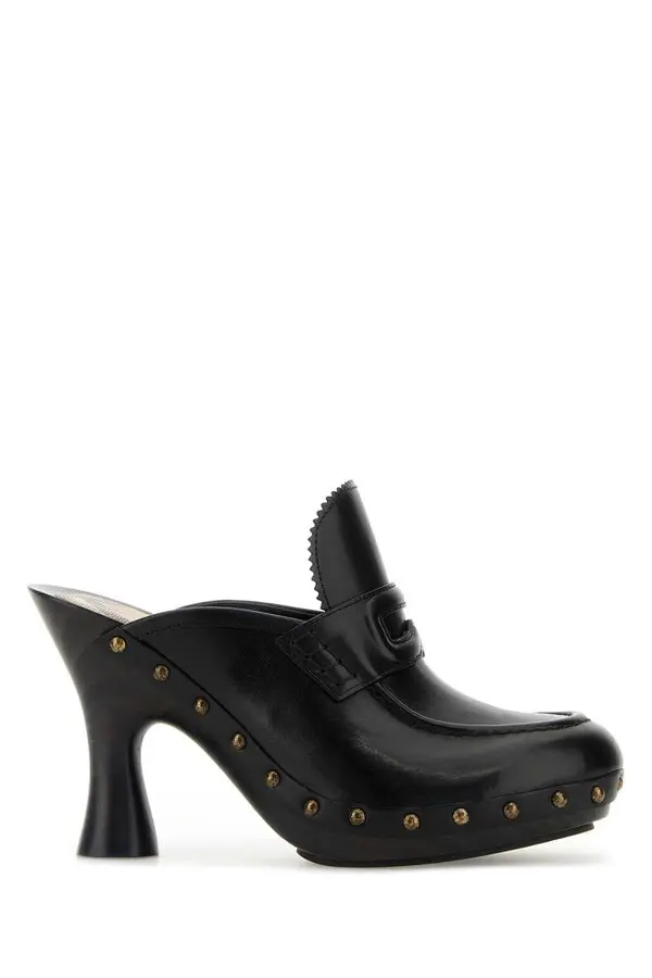 Burberry Leather Flat-style Pumps With 10 Cm Heel