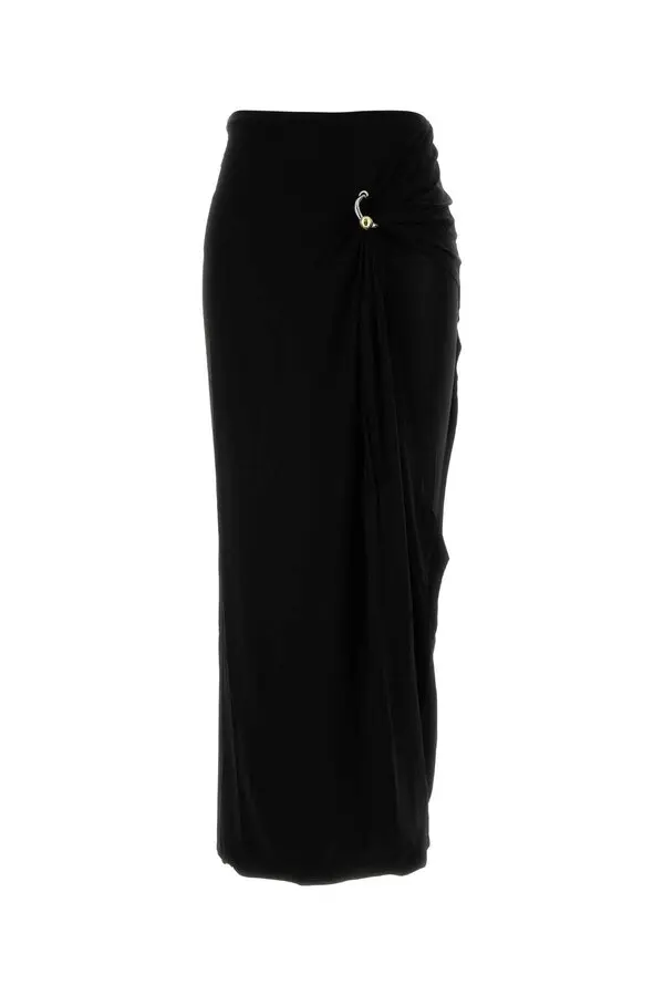 JEAN PAUL GAULTIER Double-layer Long Stretch Viscose Skirt