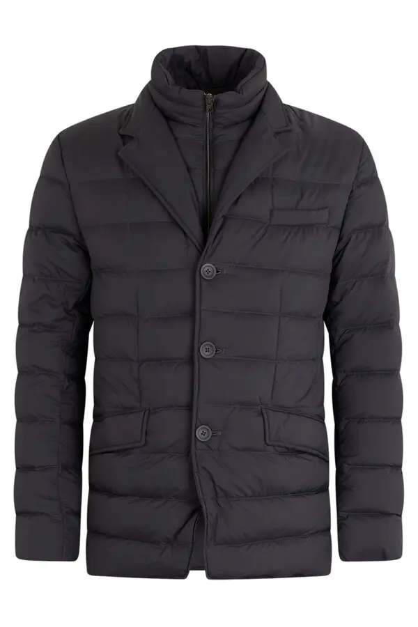 Herno Quilted Winter Jacket With Shawl Collar